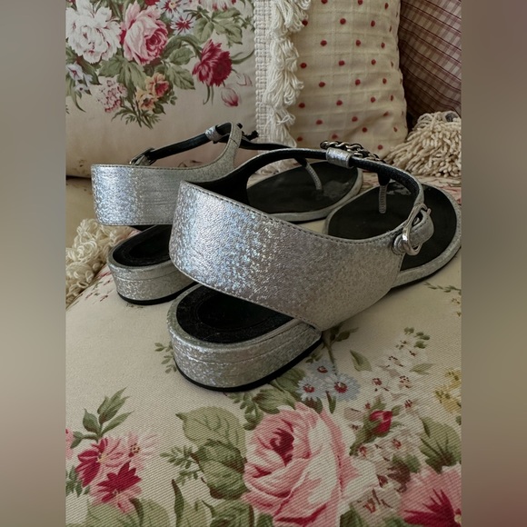 CHANEL | Shoes | Authentic Chanel Sandals Iridescent In Color | Poshmark